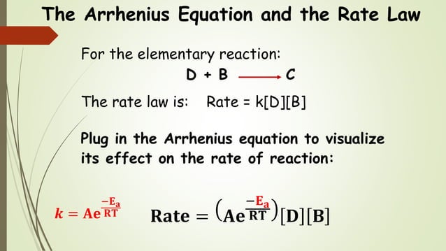 Chem 2 - Chemical Kinetics VIII: The Arrhenius Equation, Activation Energy, and Catalysts | PPTX ...
