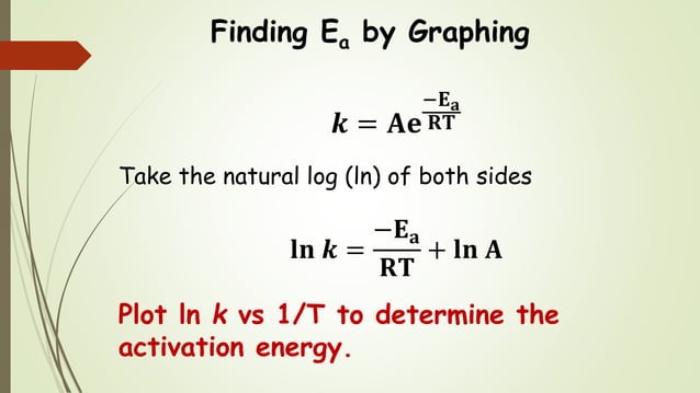 Chem 2 - Chemical Kinetics VIII: The Arrhenius Equation, Activation Energy, and Catalysts | PPTX ...
