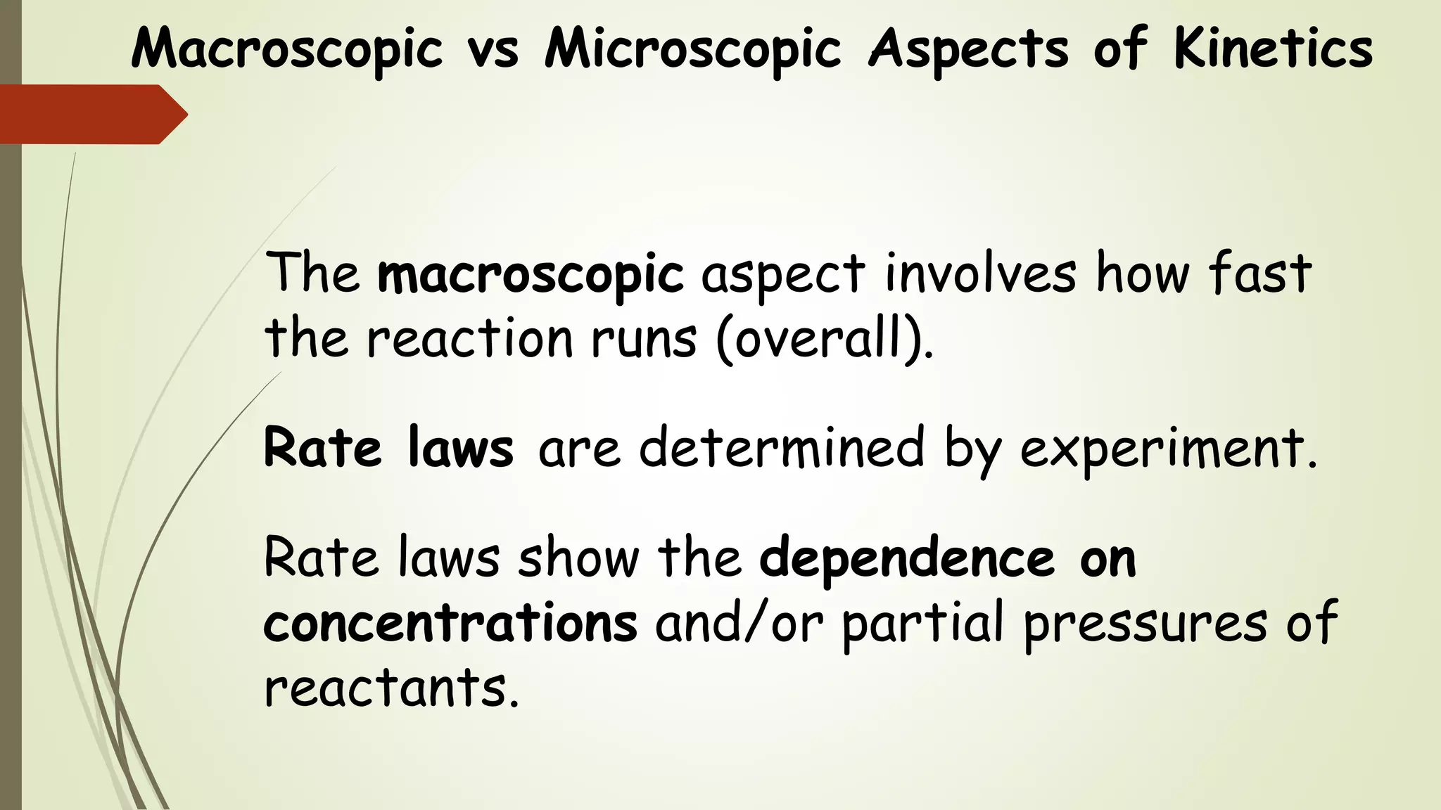 Chem 2 - Chemical Kinetics I: Introduction and Factors Affecting ...