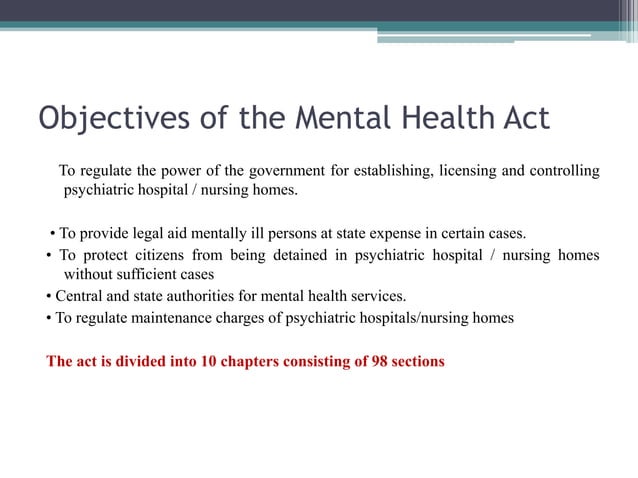 unit 14 LEGAL ASPECTS IN PSYCHIATRIC NURSING.pptx | Mental Health ...