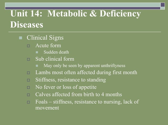 Metabolic & Deficiency Diseases.ppt | Endocrine and Metabolic Diseases ...