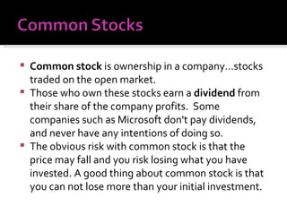 Unit 14 stocks bonds mergers monopoly | PPT