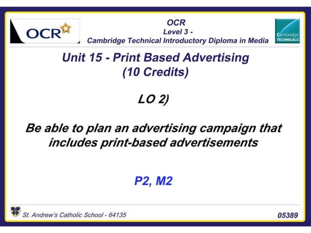 Unit 15 LO2 PowerPoint | PPT