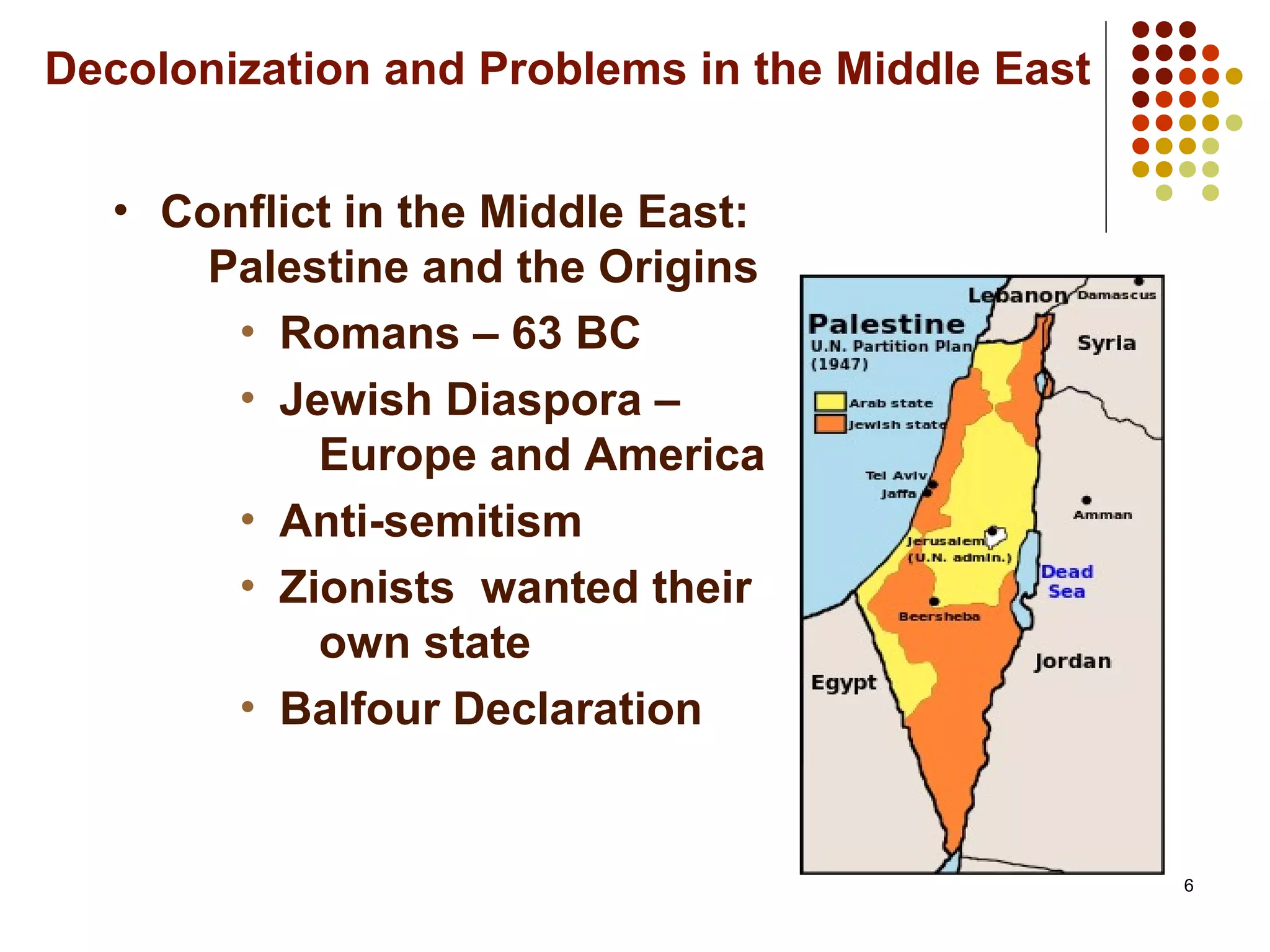 Unit 15 - Decolonization and problems in the Middle EAst | PPT