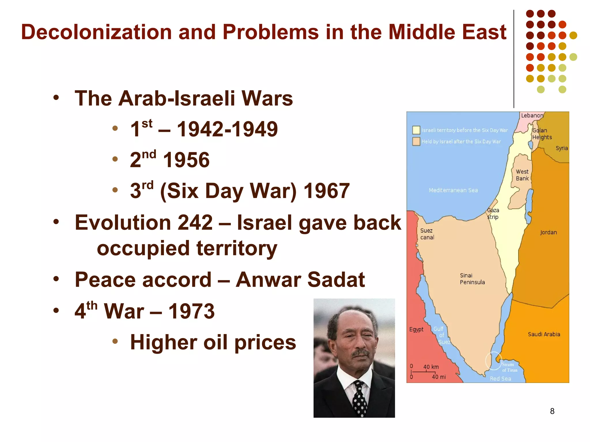 Unit 15 - Decolonization and problems in the Middle EAst | PPT