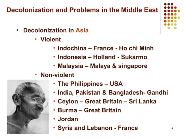 Unit 15 - Decolonization and problems in the Middle EAst | PPT
