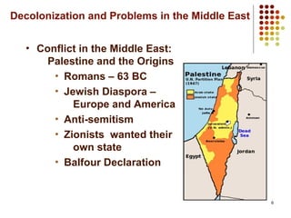 Unit 15 - Decolonization and problems in the Middle EAst | PPT
