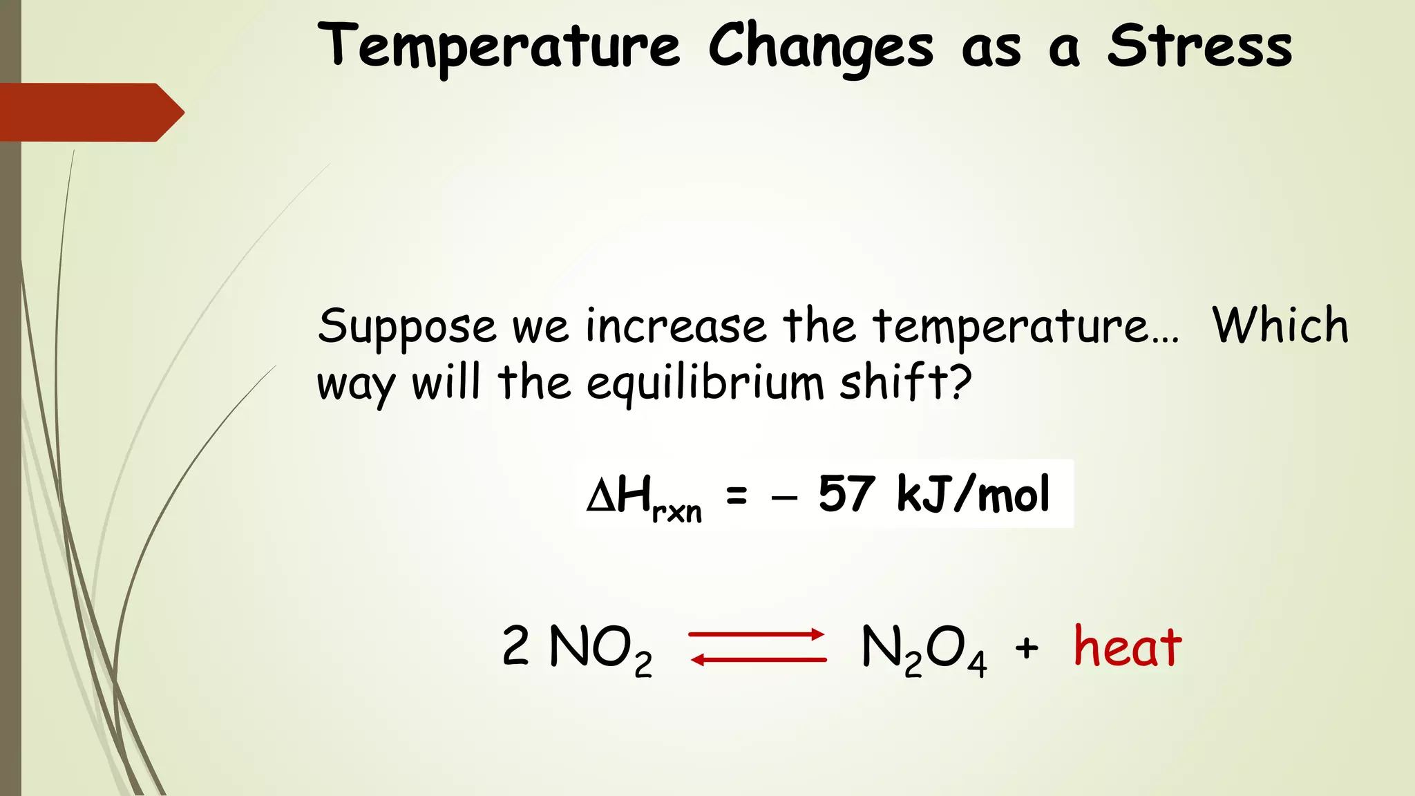 Chem 2 - Chemical Equilibrium X: Le Chatelier's Principle and ...