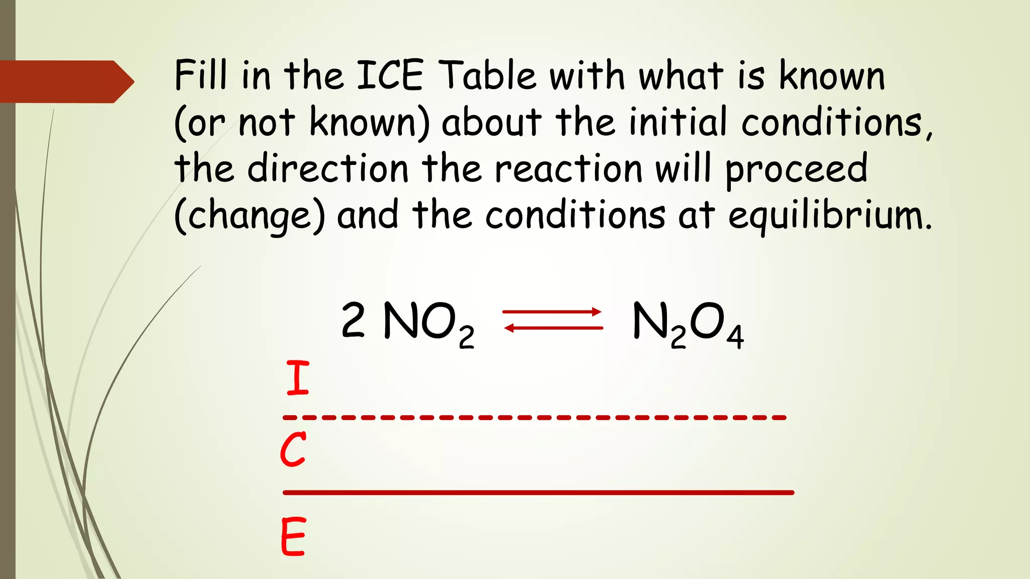 Chem 2 - Chemical Equilibrium V: ICE Tables and Equilibrium ...