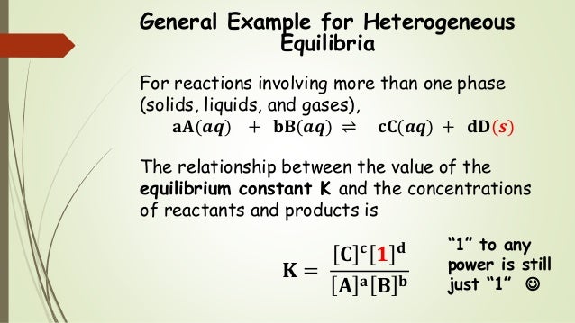 Heterogeneous Equilibrium