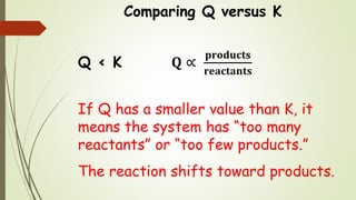 Chem 2 - Chemical Equilibrium VII: The Reaction Quotient Q for Non ...