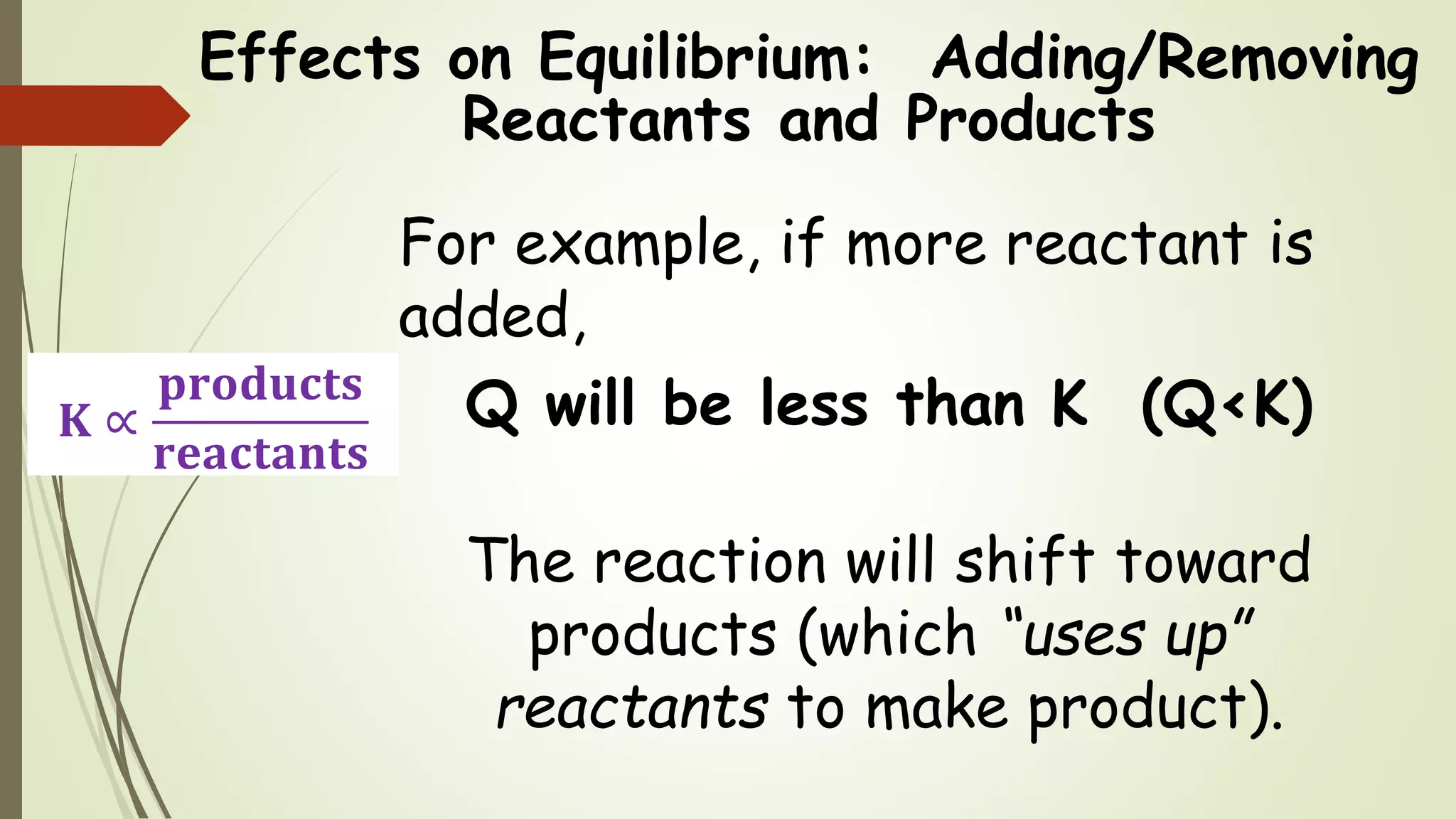Chem 2 - Chemical Equilibrium VIII: Le Chatelier's Principle- Concepts ...