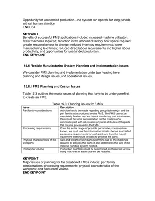Flexible Manufacturing Systems | PDF