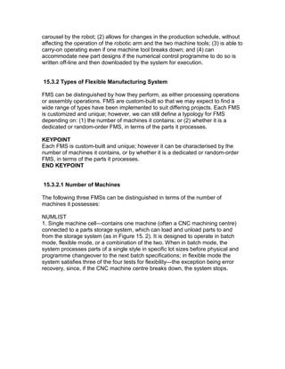 Flexible Manufacturing Systems | PDF
