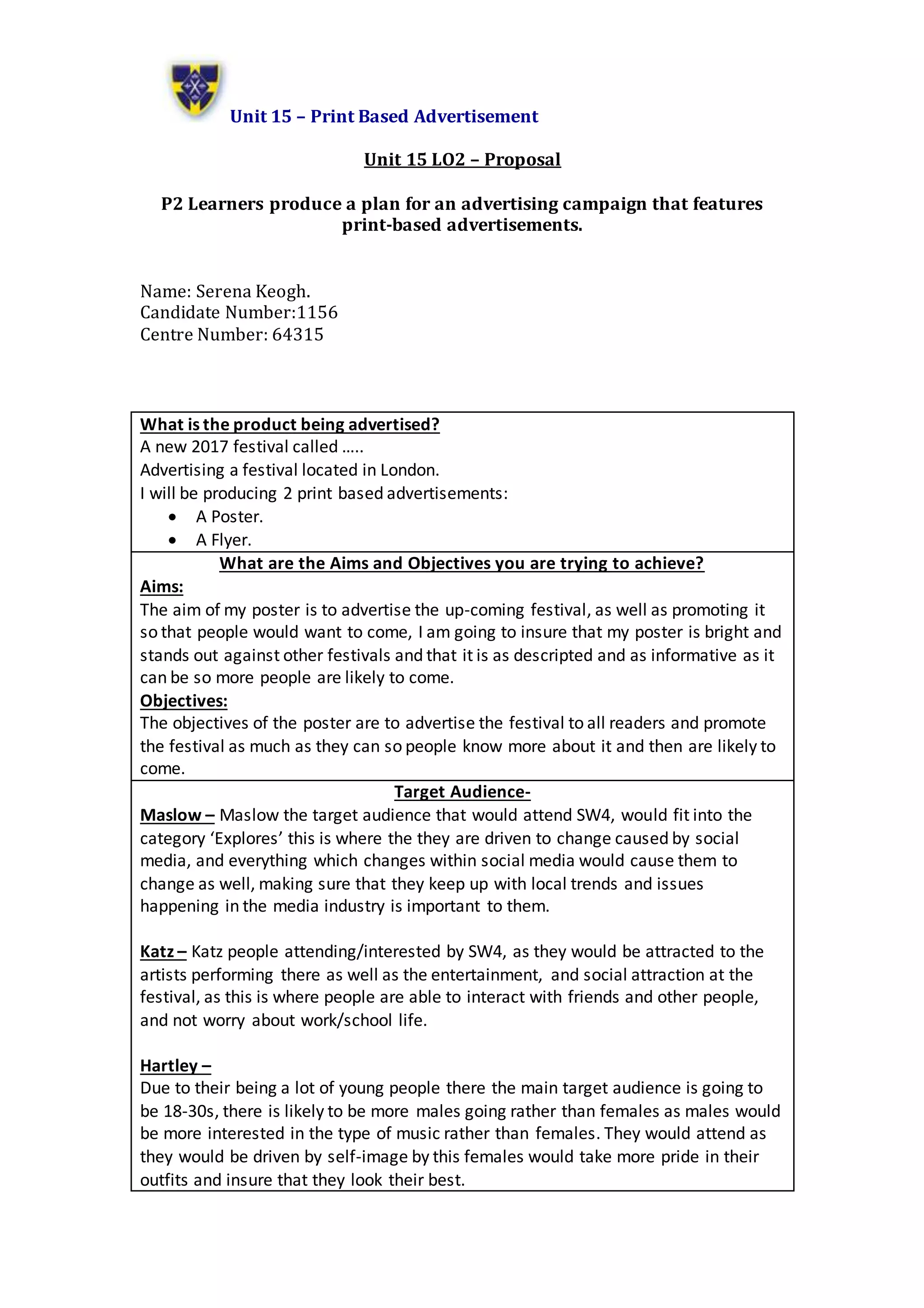 Unit 15 lo2 – proposal | DOCX