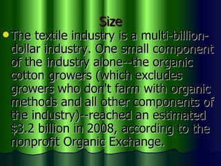 Types of industry and textile industry | PPT