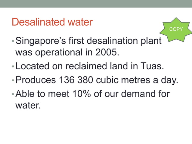 sec 2 Unit 15 water supply in singapore | PPT
