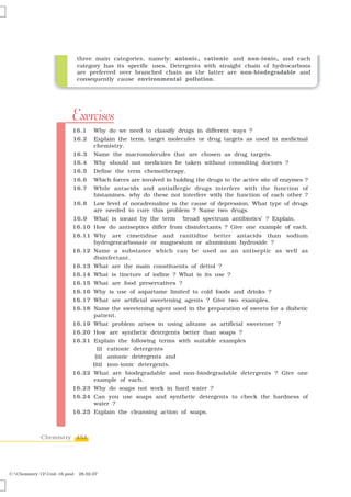 Ncert Class 12 Chemistry Chapter 16 | PDF
