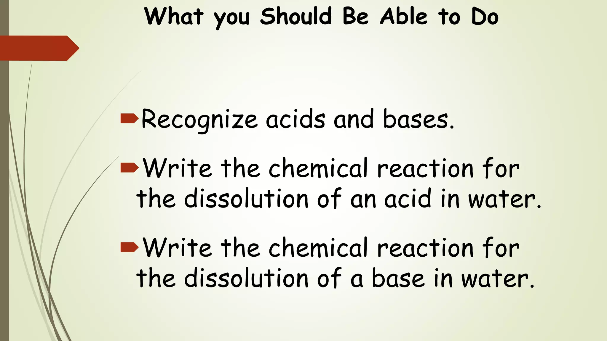 Chem 2 - Acid-Base Equilibria I: The Basics of Acids and Bases | PPTX