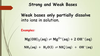 Chem 2 - Acid-Base Equilibria I: The Basics of Acids and Bases | PPTX