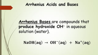 Chem 2 - Acid-Base Equilibria I: The Basics of Acids and Bases | PPTX