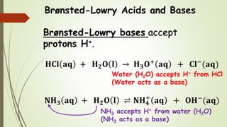 Chem 2 - Acid-Base Equilibria I: The Basics of Acids and Bases | PPTX