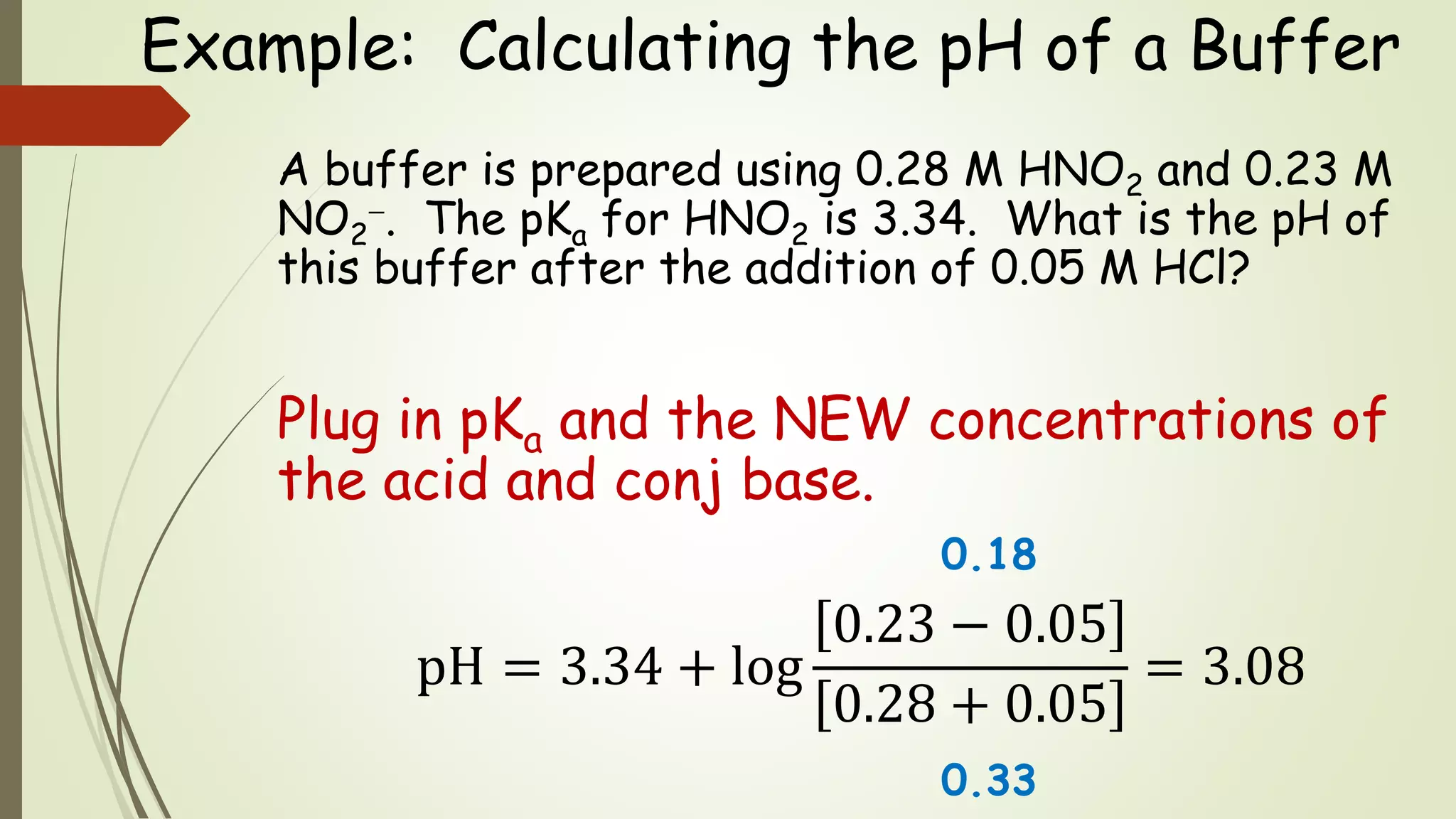 Chem 2 - Acid-Base Equilibria X: Buffers and the Henderson-Hasselbalch ...