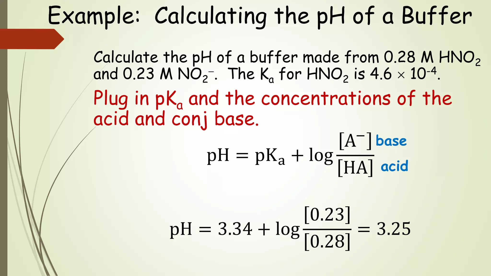 Chem 2 - Acid-Base Equilibria X: Buffers and the Henderson-Hasselbalch ...