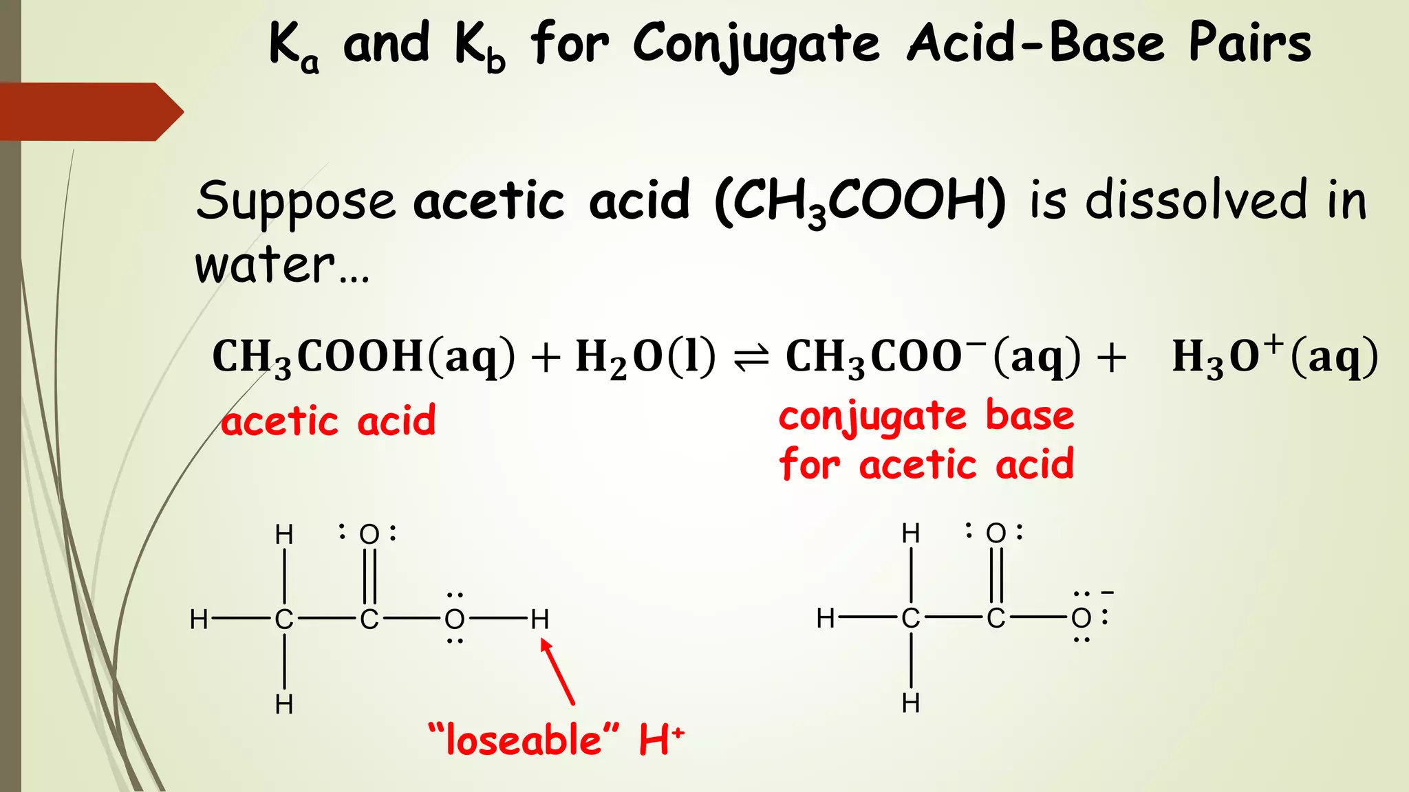 Chem 2 - Acid-Base Equilibria VII: Conjugate Acid/Base Pairs and ...