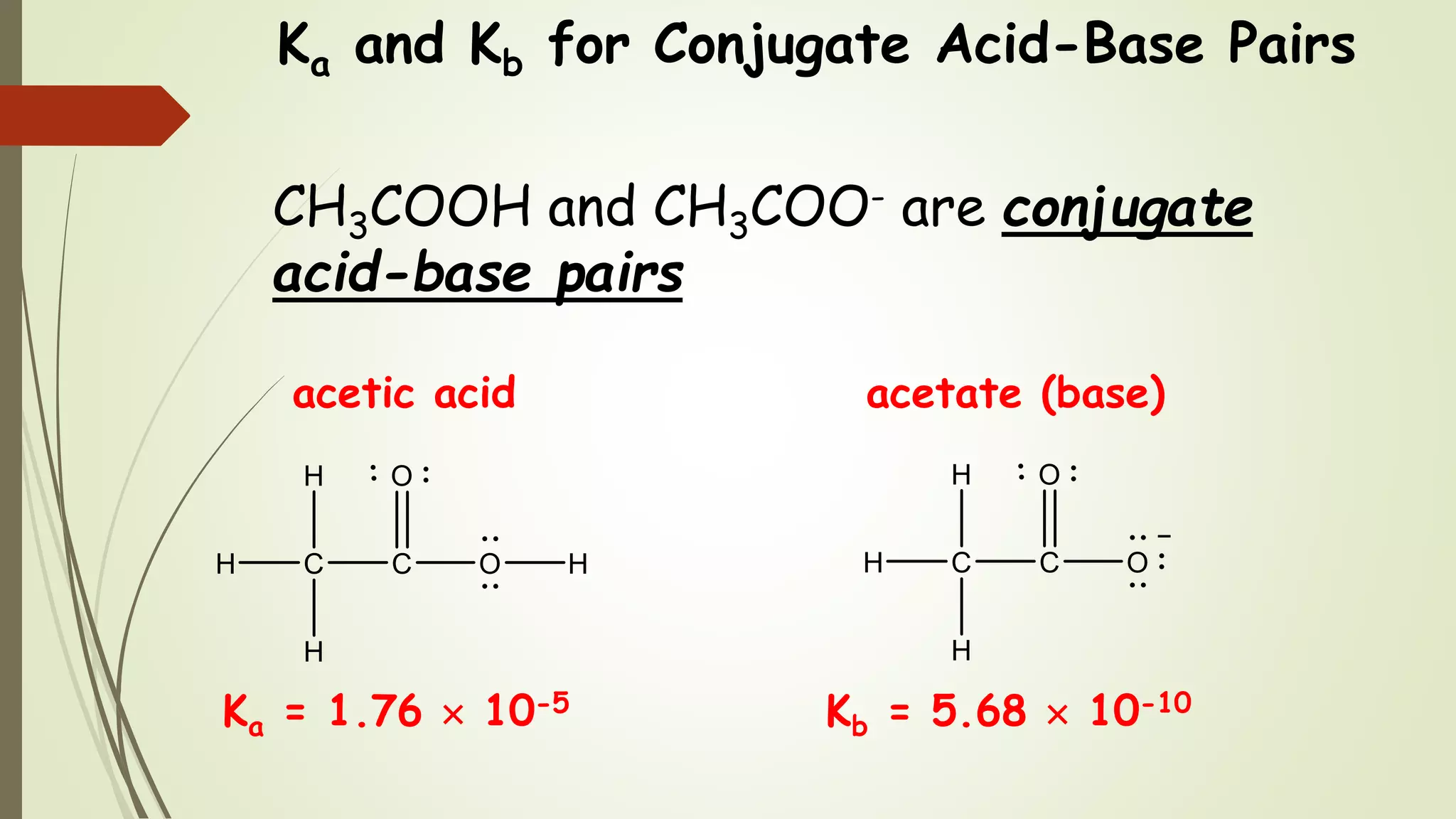 Chem 2 - Acid-Base Equilibria VII: Conjugate Acid/Base Pairs and ...