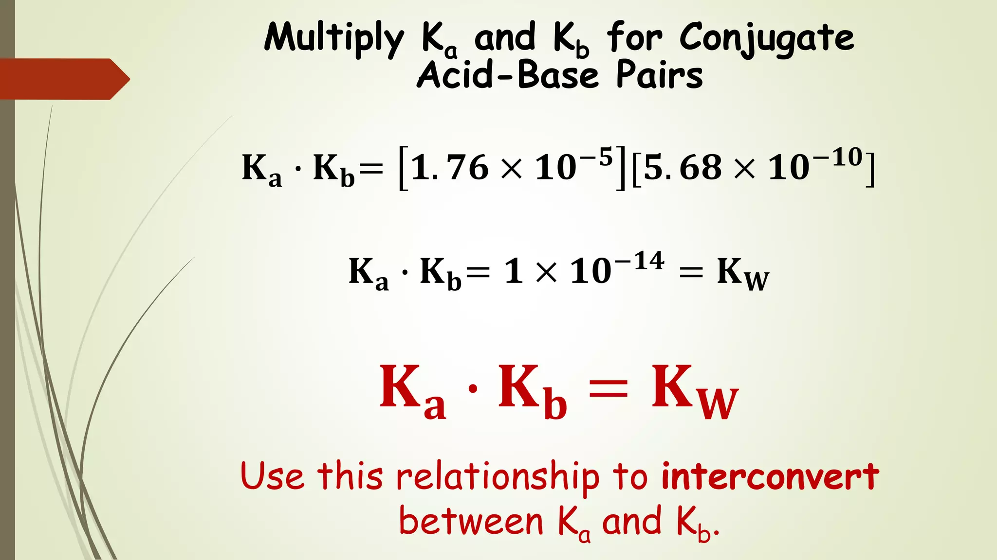 Chem 2 - Acid-Base Equilibria VII: Conjugate Acid/Base Pairs and ...