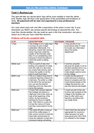 Unit 16 - Workbook | PDF
