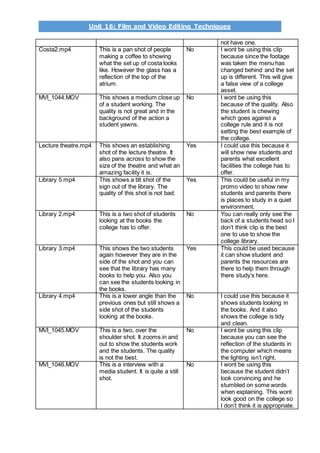Unit 16 - Workbook | DOCX