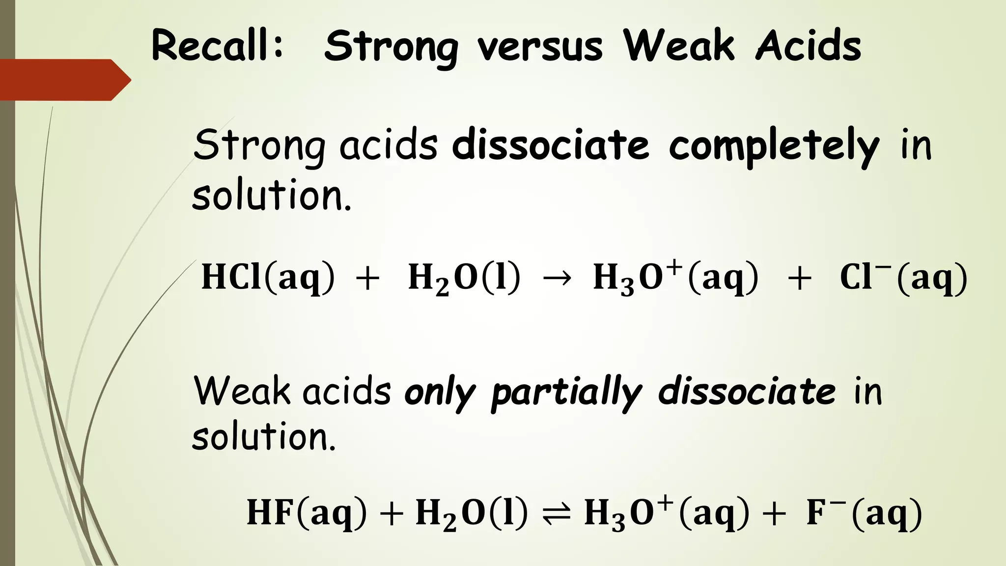 Chem 2 - Acid-Base Equilibria IV: Calculating the pH of Strong Acids ...
