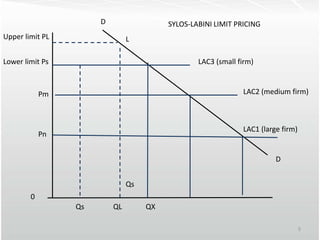 Sylos labini’s model of limit pricing | PPSX