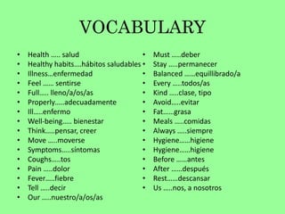 Unit 1 6th: Health and healthy habits | PPTX | Infectious Diseases ...