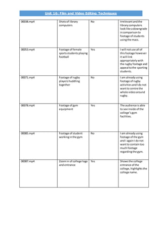 Unit 16 workbook | DOCX