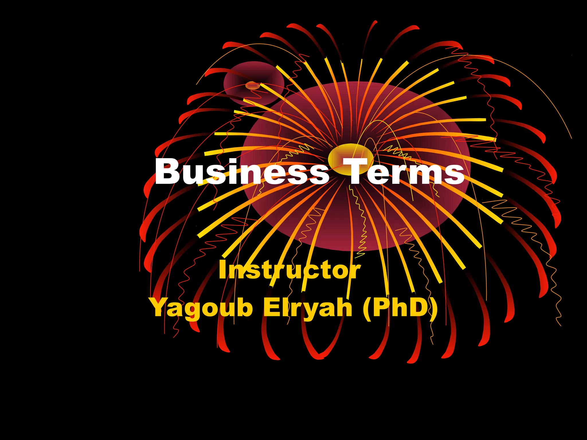 Unit 17 business terms | PPT