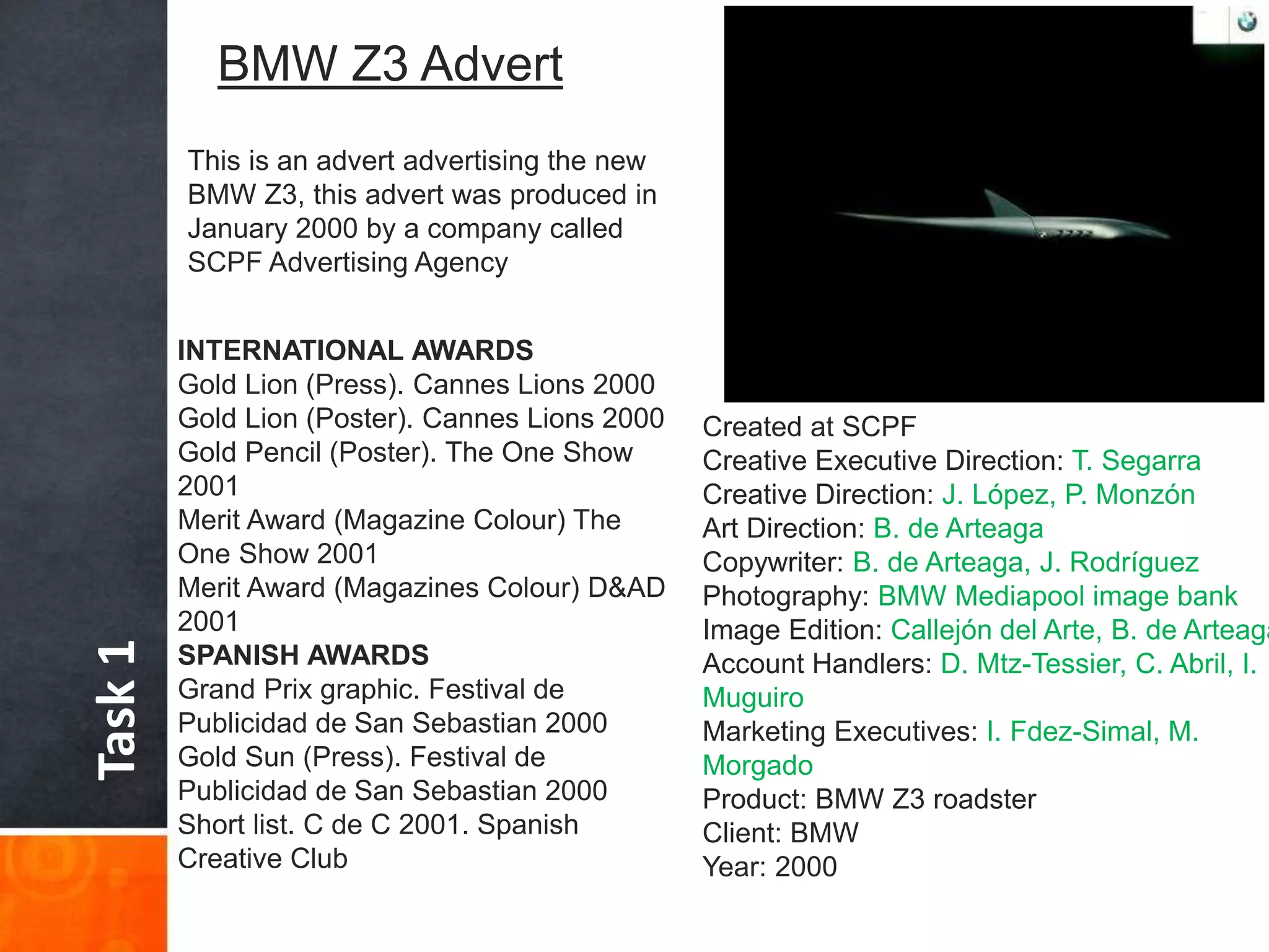 Advertising : Task 1 | PPT