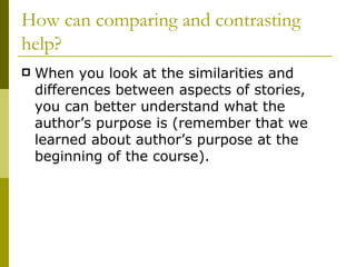 Unit 18 compare and contrast presentation | PPT
