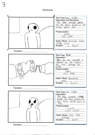Unit 18 storyboards | PDF