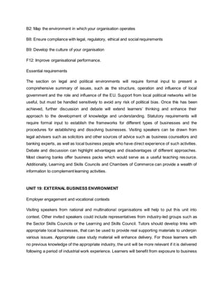 UNIT 19: EXTERNAL BUSINESS ENVIRONMENT | DOCX