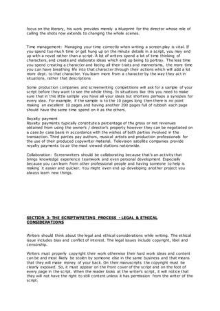 Unit 19 | DOCX | Screenwriting | Content Production