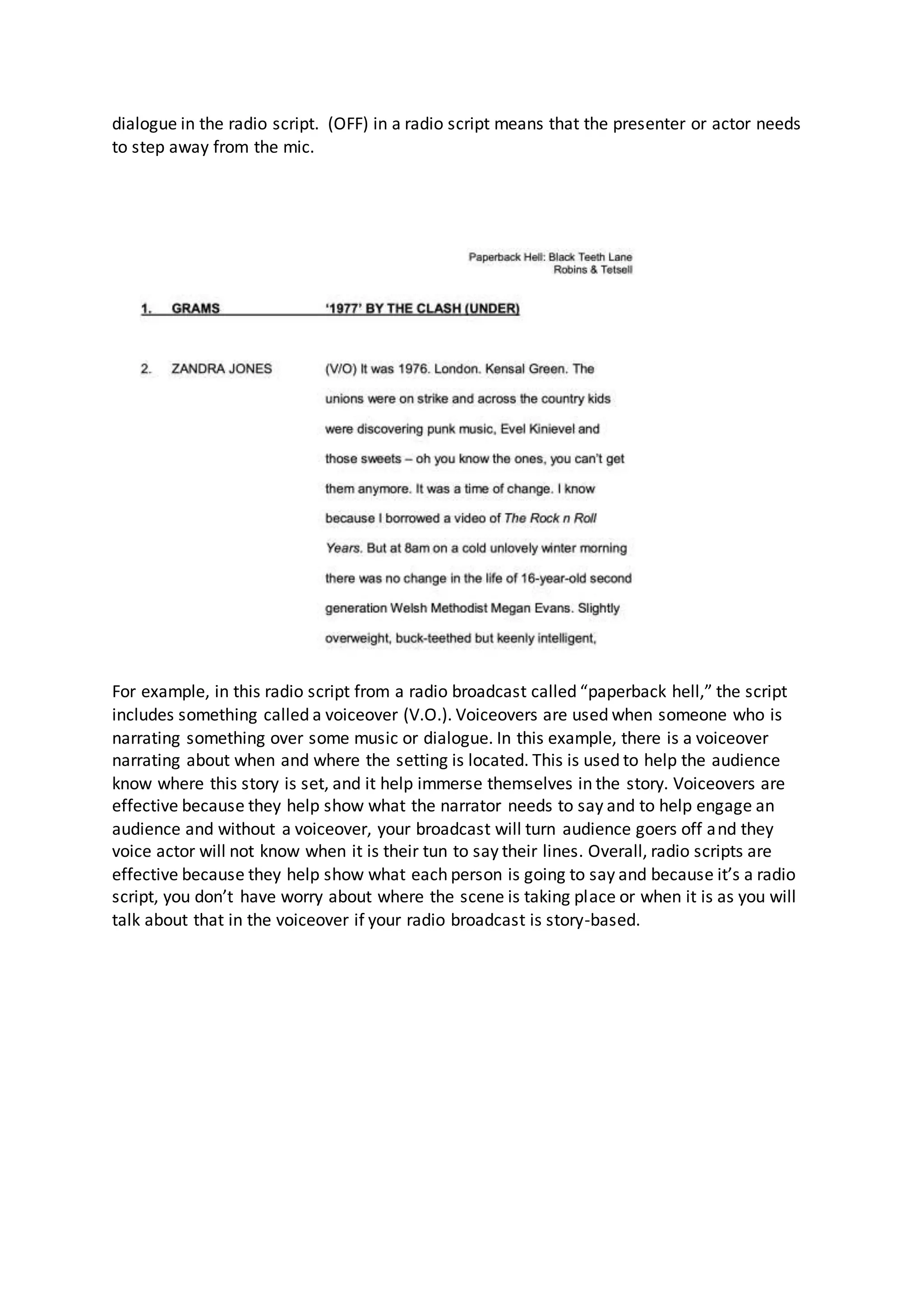 Unit 19 screenwriting- learning aim a and b | DOCX