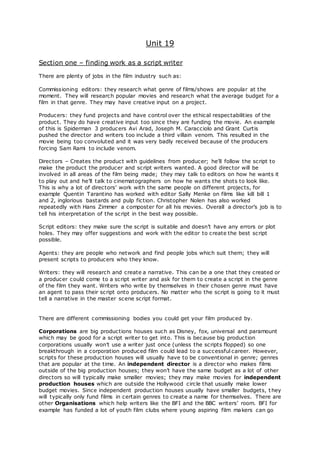 Unit 19 learning aim | DOCX