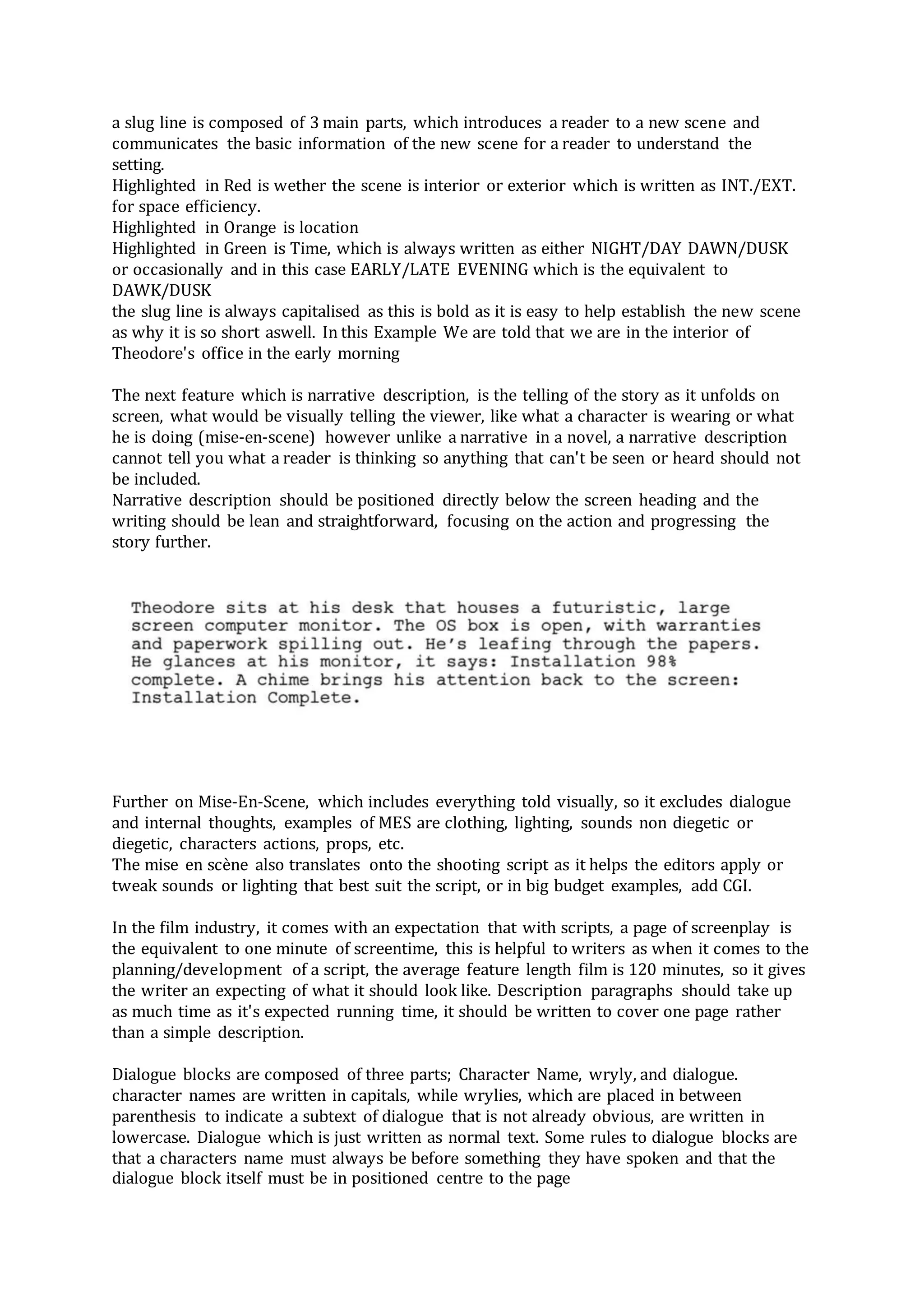 Unit 19 script writing lab | DOCX