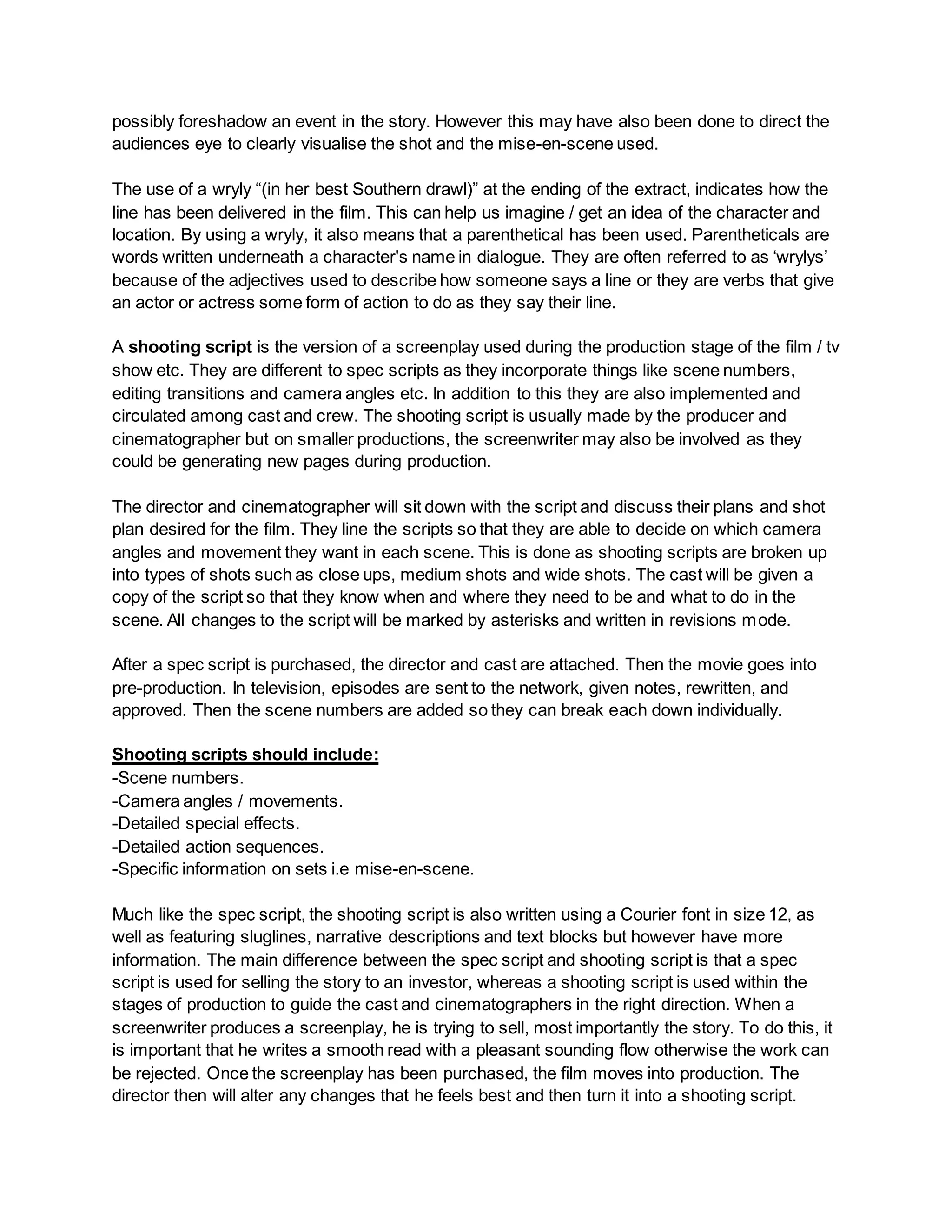 Unit 19 - Scriptwriting | DOCX