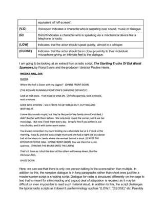 Unit 19 - Scriptwriting | DOCX