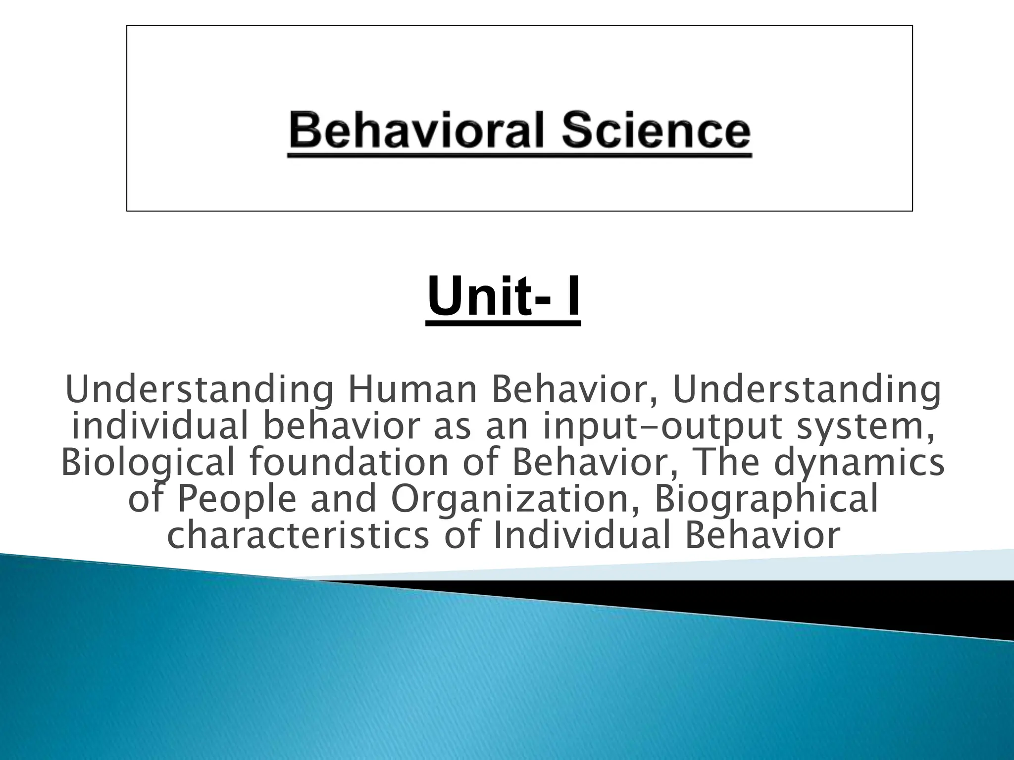 Organizational Behavior Introduction and | PPT