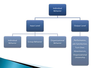 Organizational Behavior Introduction and | PPT